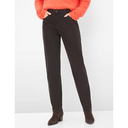 Raphaela by Brax Damen Five-Pocket-Hose Style CORRY DARK BROWN, dunkelbraun, Gr. 36