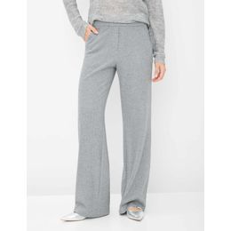 Brax Damen Flatfronthose Style MAINE SMOKE GREY, grau, Gr. 34