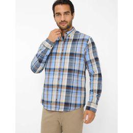 Brax Herren Hemd Style DANIEL baltic, Blau, Gr. L