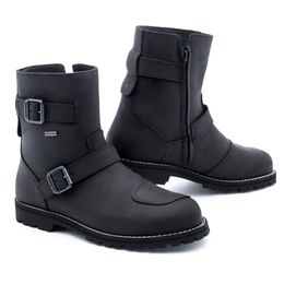 Stylmartin Legend Mid WP Motorradstiefel schwarz 42 - Motorradbekleidung - Motorradstiefel & -schuhe - Motorrad Schuhe & Stiefel Chopper & Cruiser