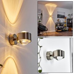hofstein Sapri Wandleuchte Nickel-Matt, 1-flammig