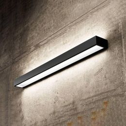 MCJ LED-Wandleuchte Mera, Breite 80 cm, schwarz, 4000K
