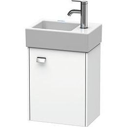 Duravit Brioso Waschtischunterschrank BR4049R1018 364x239mm, Weiß Matt, Tür rechts, Griff Chrom