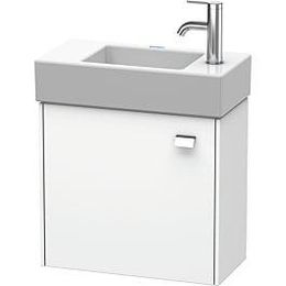 Duravit Brioso Waschtischunterbau BR4051L1018 484x239mm, Weiß Matt, Tür links, Griff Chrom