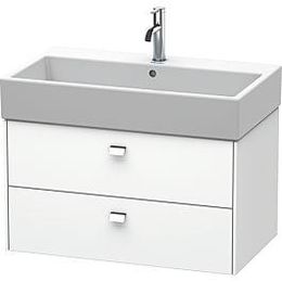 Duravit Brioso Waschtischunterschrank BR415501018 784x459mm, Weiß Matt, 2 Auszüge, Griff Chrom