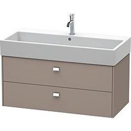 Duravit Brioso Waschtischunterbau BR415601043 984x459mm, Basalt Matt, 2 Auszüge, Griff Chrom