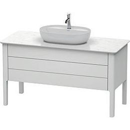 Duravit Luv Waschtischunterschrank LU956603636 138,8x57x74,3cm, Weiß Seidenmatt, 1 Schubkasten, 1 Auszug, stehend