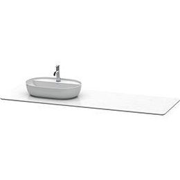 Duravit Luv Waschtisch-Konsole LU9468L1717 178,3x59,5cm, links, Weiß Struktur, aus Quarzstein, 1 Ausschnitt