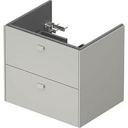 Duravit Brioso Waschtischunterbau BR410100707 620x553 mm, Betongrau Matt, 2 Auszüge