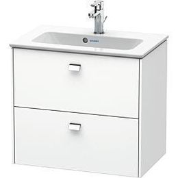 Duravit Brioso Waschtischunterbau BR411001018 620x553 Compact Weiß Matt, 2 Ausz., Griff Chrom
