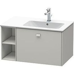 Duravit Brioso Waschtischunterbau BR401400707 820x479mm, Betongrau Matt, Regal rechts