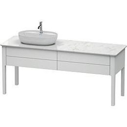 Duravit Luv Waschtischunterschrank LU9563L3636 178,3x57cm, links, Weiß Seidenmatt, 2 Auszüge, stehend