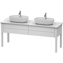 Duravit Luv Waschtischunterschrank LU9562B3636 178,3x57x74,3cm, Weiß Seidenmatt, 2 Auszüge, stehend