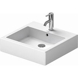 Duravit Vero Möbel-Waschtisch 0454500027 50 x 47 cm, weiß, geschliffen, mit Hahnloch, Überlauf, Hahnlochbank