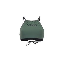 Vivid Bikinitop Damen Gr&ouml;&szlig;e 80 dunkelgr&uuml;n / schwarz