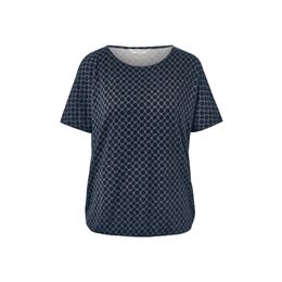 Tchibo - Bedrucktes Blusenshirt - Damen - Gr. XXL - dunkelblau/print