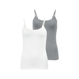 Tchibo - 2 Hemdchen - Damen - Gr. XL - weiß