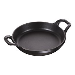 Staub Specialities Ofenform 16 cm, rund, Schwarz, Gusseisen