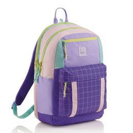MIQUELRIUS Rucksack Amsterdam lila rosa grün 28 l 47 x 25 x 6 cm