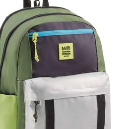MIQUELRIUS Rucksack Amsterdam grün grau schwarz 28 l 47 x 25 x 6 cm