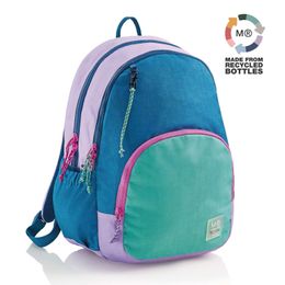MIQUELRIUS Rucksack Berlin blau grün lila 27 l 41 x 28 x 6 cm