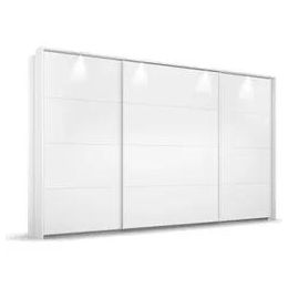 Schwebetürenschrank Rauch "Kleiderschrank Schrank Garderobe OTELI inkl. 3 Innenschubladen", weiß, B:323 H:233 T:68, Holzwerkstoff, Schränke, inkl. Passepartout optional mit Beleuchtung