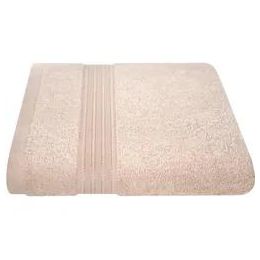Handtuch Dyckhoff "Siena", beige (champagner), B:50cm L:100cm, Frottier, Obermaterial: 100% Baumwolle, Handt&uuml;cher, mit Bord&uuml;re