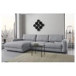 Ecksofa Places of Style "Bloomfield, bequem und elegant, OTTOs Choice, Breite 303cm, L-Form", grau (antarctica), B:303cm H:84cm T:176cm, 100% Polyester, Sofas, wahlweise mit Bettfunktion und Bettkasten, Topseller