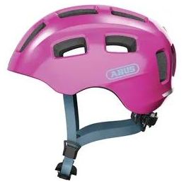 Kinderfahrradhelm Abus "YOUN-I 2.0" Gr. M, rosa (sparkling pink), Helme, Kinder, M Kopfumfang: 52cm - 57cm