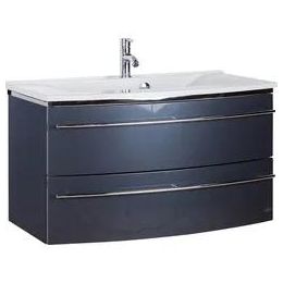 Waschtisch SAPHIR "3040", grau (anthrazit, anthrazit), B:92,4cm H:90cm T:48cm, Waschtische, Breite 92,4 cm