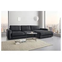 Ecksofa Places of Style "Bloomfield, bequem und elegant, OTTOs Choice, Breite 303cm, L-Form", grau (anthrazit), B:303cm H:84cm T:176cm, 100% Polyester, Sofas, wahlweise mit Bettfunktion und Bettkasten, Topseller