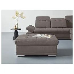 Hocker COTTA "Holiday", schwarz (charcoal), B:112 H:46 T:72, 100% Polyester, Hocker