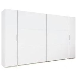 Schwebetürenschrank Rauch "Kleiderschrank Drehtürenschrank Schrank Garderobe KRONACH TOPSELLER", weiß, B:354cm H:210cm T:59cm, Holzwerkstoff, Schränke, mit Dreh- und Schwebetüren und vielen Einlegeböden MADE IN GERMANY
