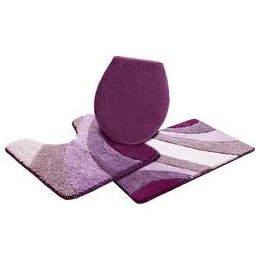 Badematte my home "Josie, Badvorleger, Badezimmer Teppich" Gr. 11, lila, H:20mm, Polyester, Badematten, Badteppich, Badematten, rechteckig, rund & als 3-tlg. Set erhältlich