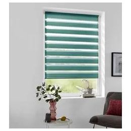 Doppelrollo my home "MARANO" Gr. 11, grün (mint), B:85cm H:150cm, Polyester, Rollos, Fixmaß, Bestseller mit über 6500 4,5-Sterne-Bewertungen, Klemmträgern
