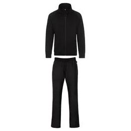 Jogginganzug TRIGEMA "TRIGEMA Jogginganzug", Herren, Gr. XXXL, schwarz, 70% Baumwolle, 30% Polyester, casual, Sportanzüge