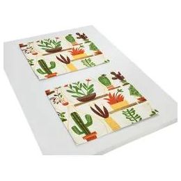 Platzset WIRTH "OAKHAM" Gr. 1, orange (natur, terrakotta), B:40cm L:35cm, Obermaterial: 100% Polyester, Platzsets