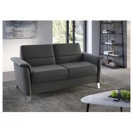 Sit & More 2,5-Sitzer SIT & MORE "Palmera, B: 179 cm", grau (anthrazit), B:179cm H:89cm T:89cm, 100% Polyester, Sofas, Federkern-Polsterung, Steckvorrichtung für 2 Kopfstützen (optional)