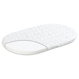 Träumeland Babymatratze TRÄUMELAND "Kleine Matratze Wash", Baby, Gr. 1 (0 kg - 65 kg), 5cm, Polyester Bezug, Material oben: Baumwolle Material unten: Baumwolle, B/L: 46cm x 82cm, 1 Stk., weiß, Bezug: 100% Baumwolle, Matratzen Babybett-Matratze Matratze Rollmatratze, oval