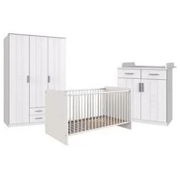 Babyzimmer-Komplettset wimex "Borkum", weiß, B/H: 70cm x 140cm, Holzwerkstoff, Spanplatte, Schlafzimmermöbel-Sets