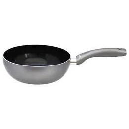 Wok ELO "Wok-/Pastapfanne 20cm Ducato", silber (silberfarben, schwarz), H:7cm Ø:20cm, Pfannen, Induktion