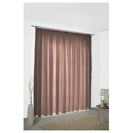Vorhang WIRTH "Torbole" Gr. 1, orange (terra), B:132cm H:145cm, Jacquard, Baumwolle, Polyester, Gardinen