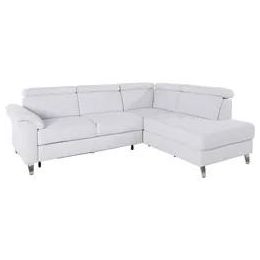 Sit & More Ecksofa SIT & MORE "Arngast L-Form", silber, B:245cm H:84cm T:194cm, Sofas, inklusive Kopfteilverstellung und Federkern