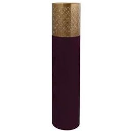 Bodenvase Kayoom "Bodenvase Art Deco 1145", lila (goldfarben, beere), B:25cm H:121cm T:25cm Ø:25cm, Vasen