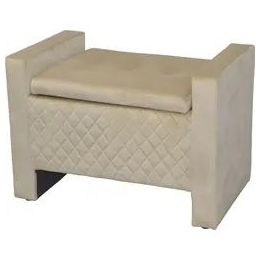 Sitztruhe Inosign, beige, B:75cm H:52cm T:45cm, Sitzbänke