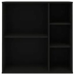 Bücherregal HAMMEL FURNITURE "Mistral Kubus 029, Hochwertig Hängeregal, Wandregal", schwarz, B:69 H:69 T:32,5, Massivholz, Spanplatte, Regale, asym.,Wandmontage/Freistehend, T:32,5 cm. anpassungsbar Designmöbel