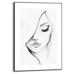 Bild mit Rahmen Reinders "Female", schwarz (farbe bild(er): schwarz, wei&szlig;), B:50cm H:70cm T:1,6cm, MDF, Bilder