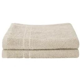 Handtücher Dyckhoff "Kristall", beige, B:50cm L:100cm, Frottier, Obermaterial: 100% Baumwolle, Handtücher, mit Bordüren