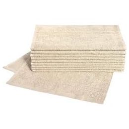 Gästehandtücher Dyckhoff "Kristall", beige, B:30cm L:50cm, Frottier, Obermaterial: 100% Baumwolle, Handtücher, mit Bordüren