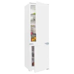 Exquisit Einbaukühlgefrierkombination "EKGC270-70-E-040D", Standardmodul: D (A-G), silber, Rechtsanschlag, wechselbar, Kühlschränke